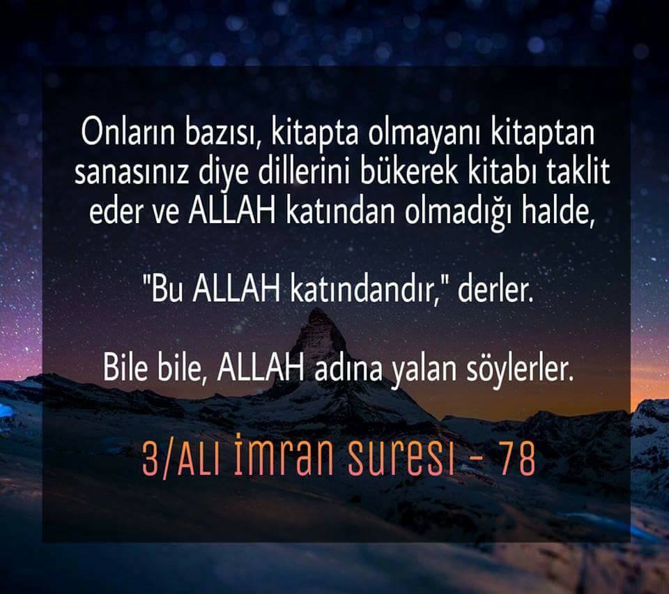 Âli İmrân Suresi 78. Ayet Meali, Âli İmrân 78, 3:78