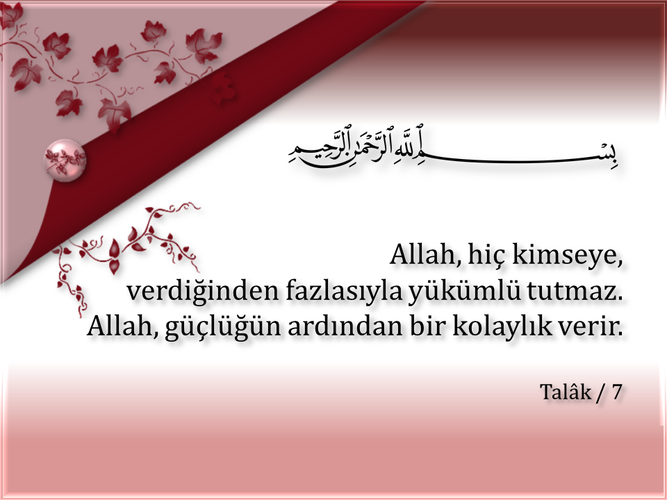 Talâk Suresi 7. Ayet Meali, Talâk 7, 65:7